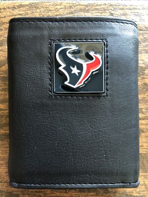 Tri Fold Leather Wallet Houston Texans | eBay