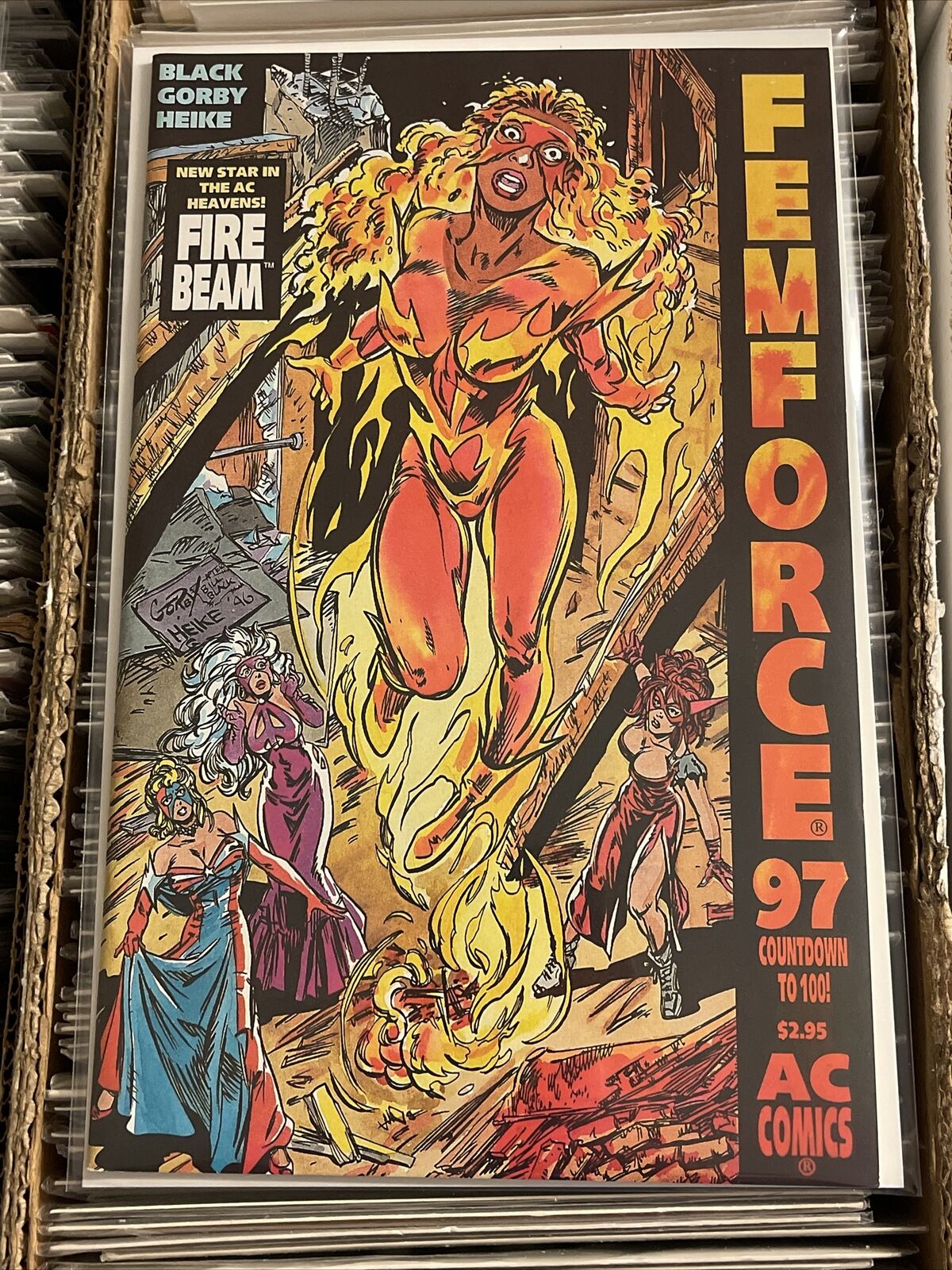 FEMFORCE #97 BRAD GORBY MARK HEIKE BILL BLACK AC COMICS 1996 tara ...