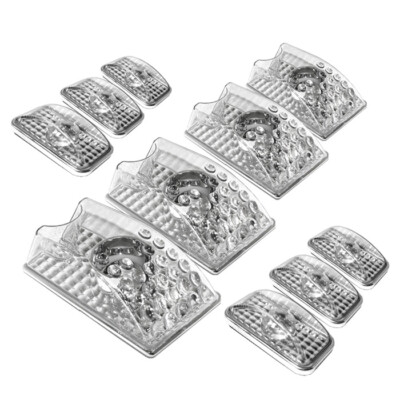 Hummer 03-09 H2 Clear Superior Roof Cab Lights With Bulbs Headlights 10 ...