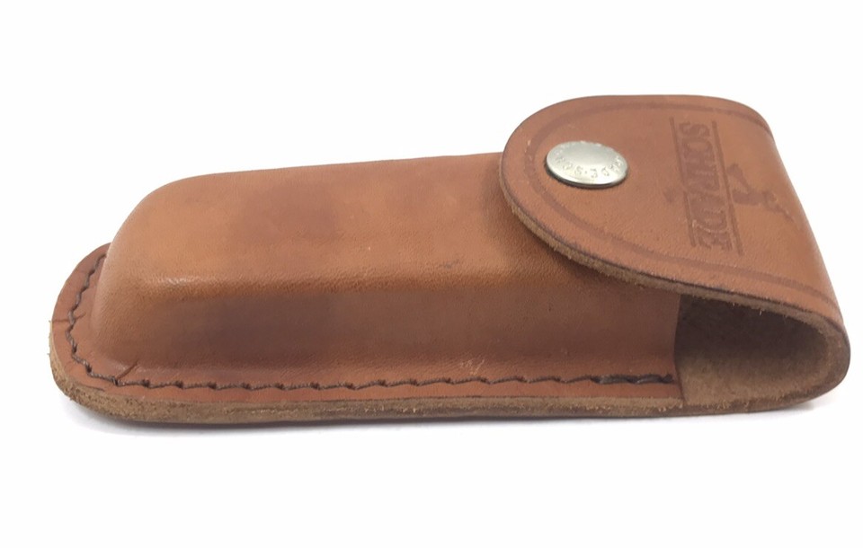 Brown Leather Schrade 7OT Old Timer Folding Pocket Knife Sheath 2755-LQ ...