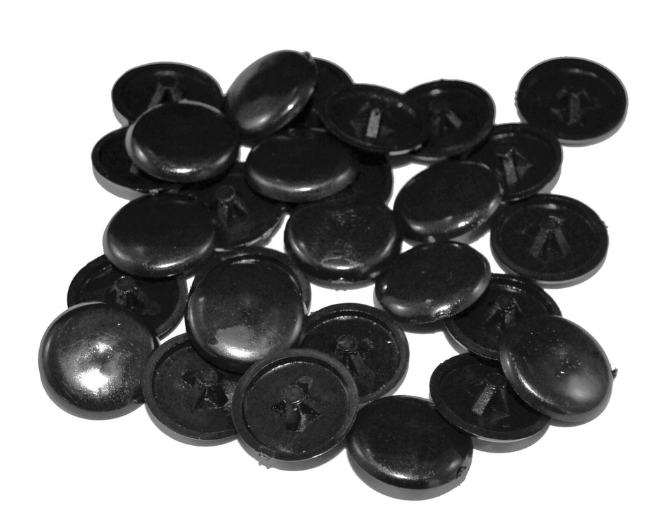 PLASTIC POZI/PHILLIPS PUSH ON SCREW COVER CAP CAPS Choose COLOUR ...