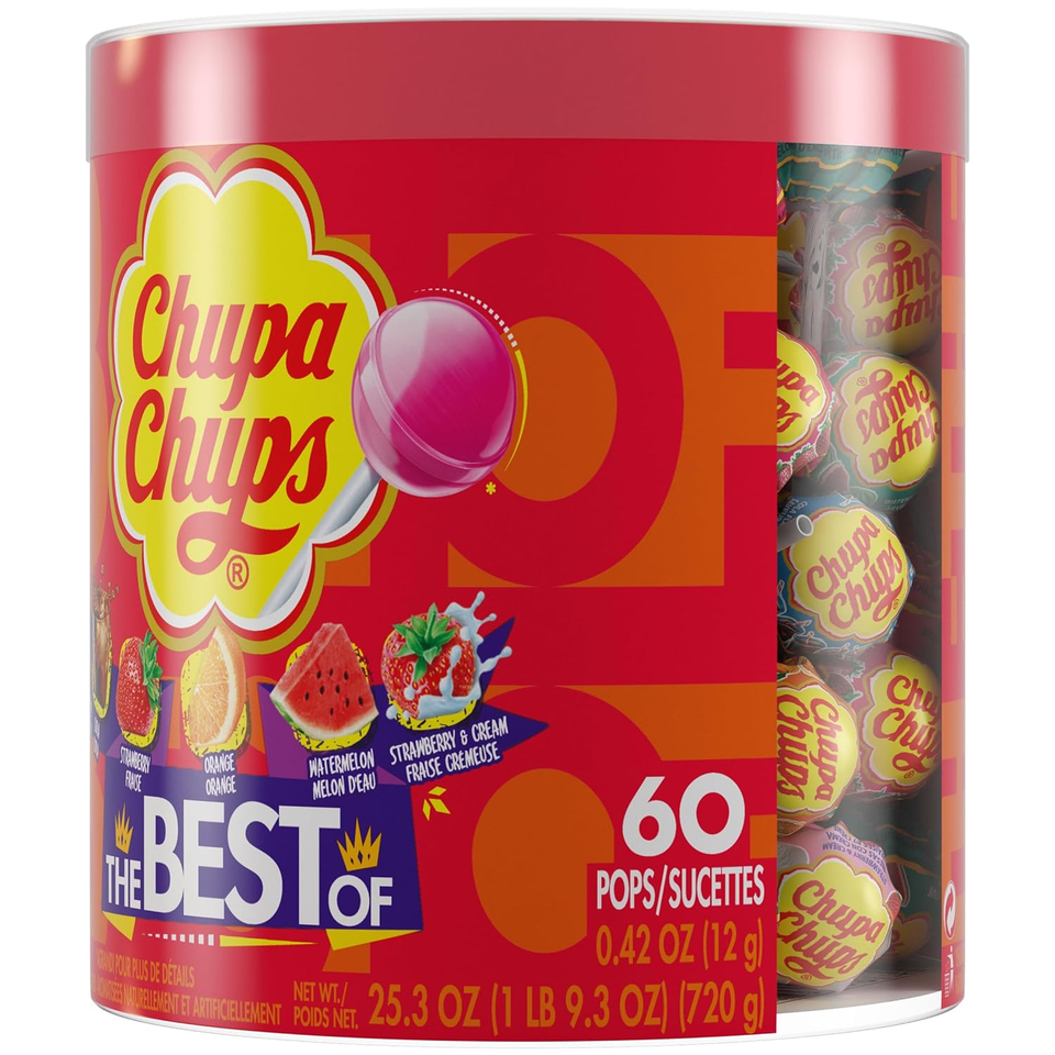Chupa Chups ‘Best Of’ Halloween Trick or Treat Candy Lollipop Variety ...