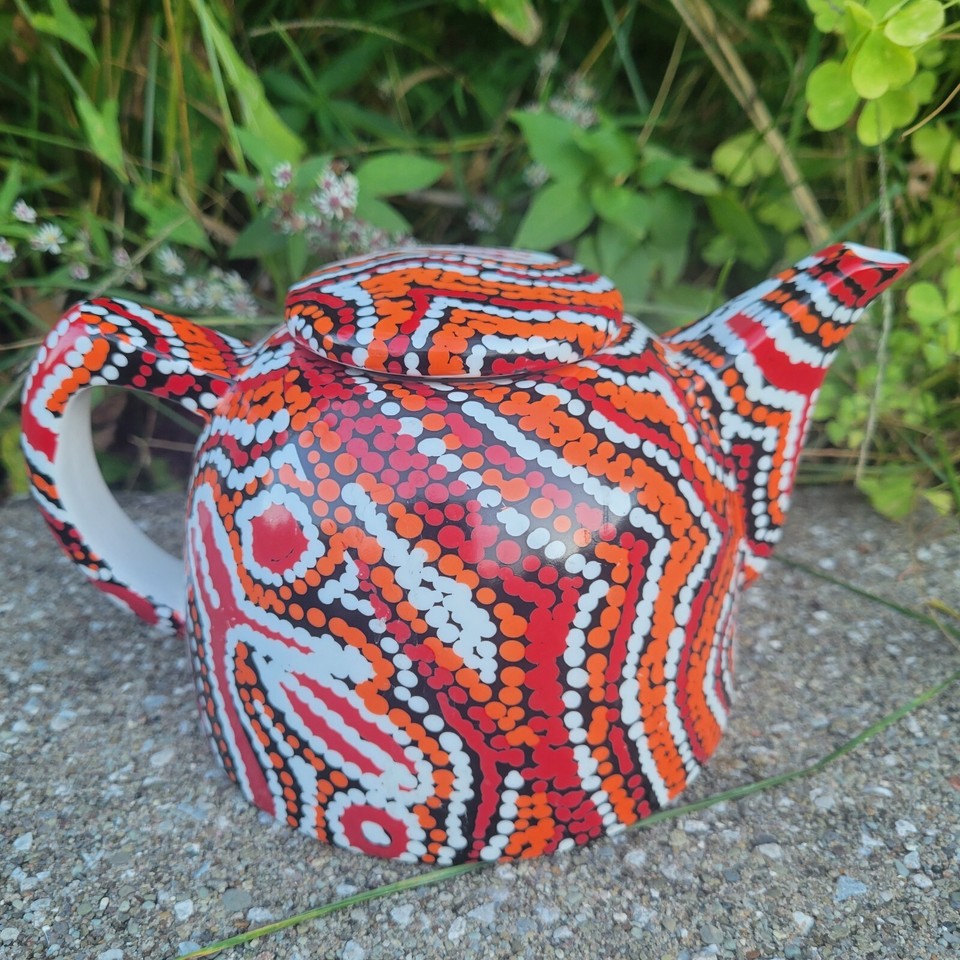 Aboriginal Ceramics Tagged Teapot Alperstein Designs Australian Art 4 ...