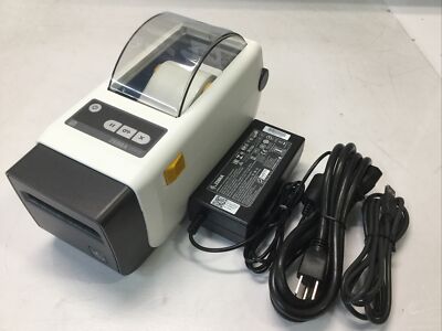 Zebra ZD410 Direct Thermal Label Printer USB Bluetooth Ethernet AC w ...