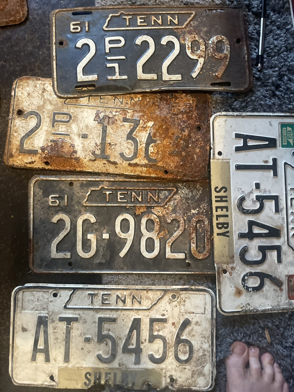 Lot Of 22- 1950s 1960s Tennessee License Plates Original | eBay