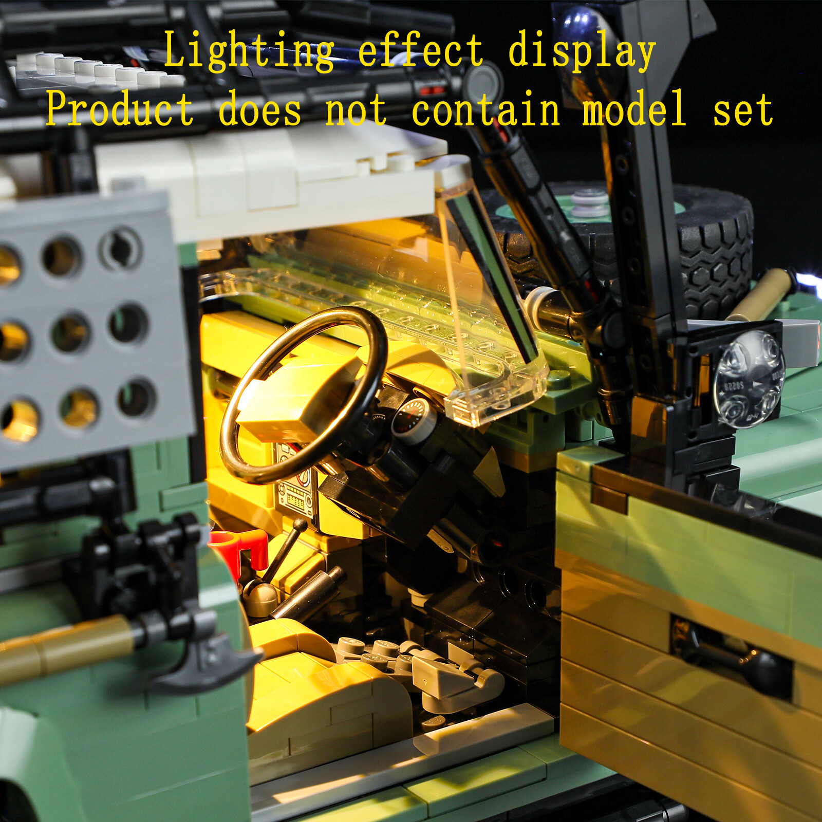 LED Licht-Set für LEGOs Klassischer Land Rover Defender 90 Icons 10317 ...