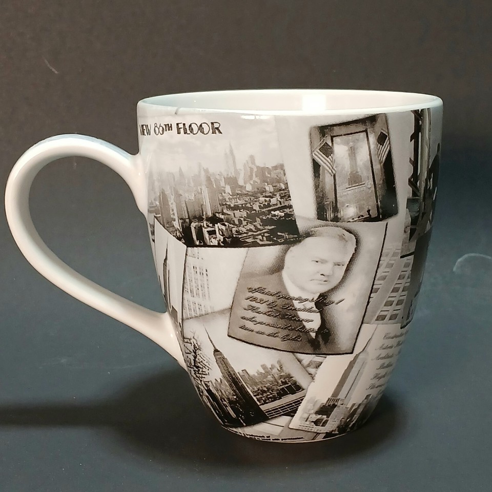 Historical N.Y Empire State Building Large Mug, Unique, Black/White, 4. ...