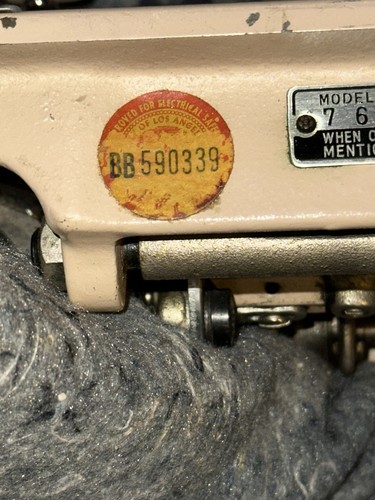 Vintage WHITE Sewing Machine Model 764 with Pedal | eBay