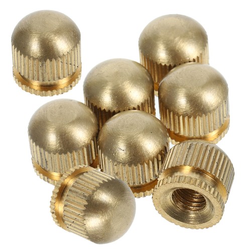 8 Pcs Brass Lamp Accessories Light Fixture Parts Ceiling Pendant Nuts ...
