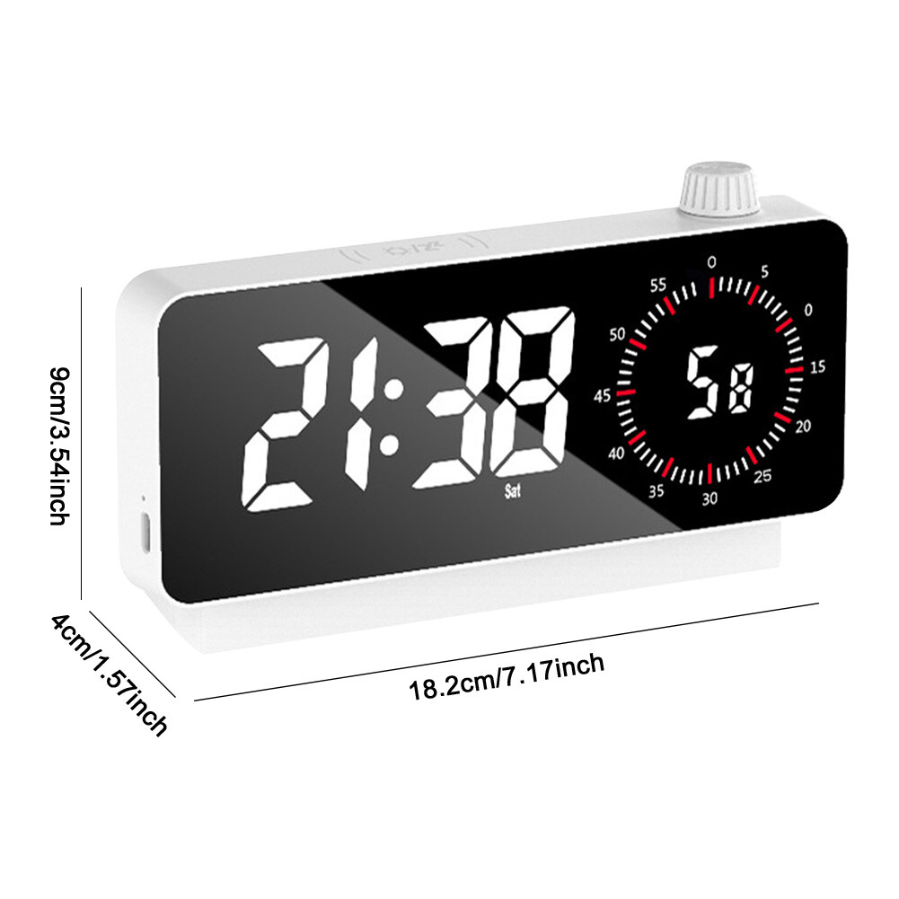 Digital Alarm Clock Time Manager Countdown Dual Display Visible Timer ...