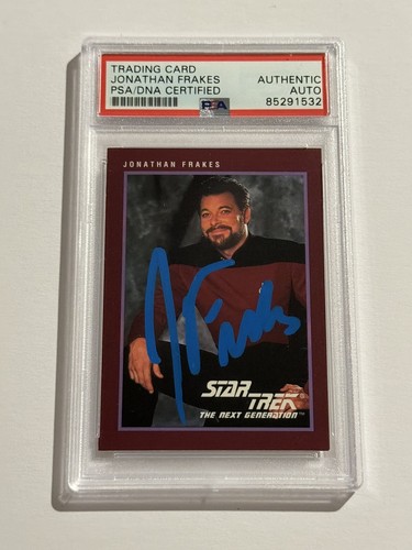JONATHAN FRAKES Signed Card Auto 25th Anniversary Series 1 Riker STAR ...