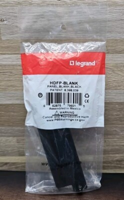 LEGRAND HDFP-BLANK Ortronics Panel Blank HD 1U Black | eBay