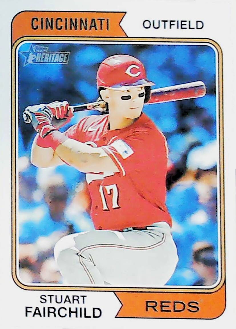 2023 TOPPS HERITAGE HIGH NUMBER SP #701 STUART FAIRCHILD REDS FREE SHIP ...