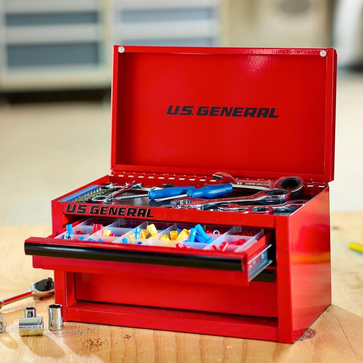 Harbor Freight US General Mini Tool Box Harbor Freight RED | eBay