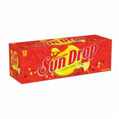 12 Pack of Sun Drop Cherry Lemon Citrus Flavor Soda | eBay