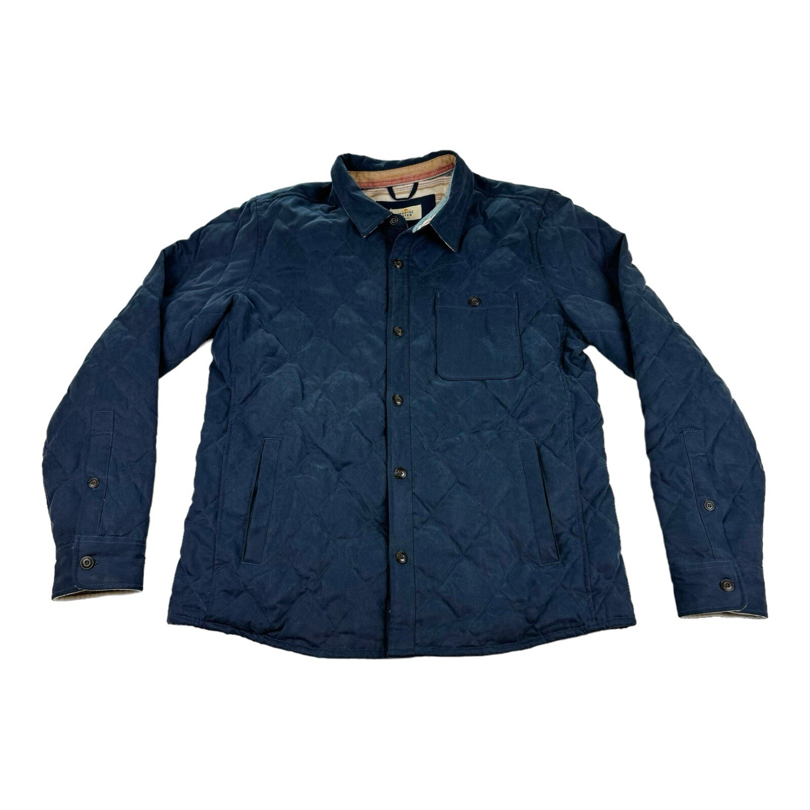 Marine Layer Decker Quilted Shacket Men's Size Large … - Gem