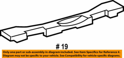 52615-35060 Toyota Absorber, rear bumper energy 5261535060, New Genuine ...