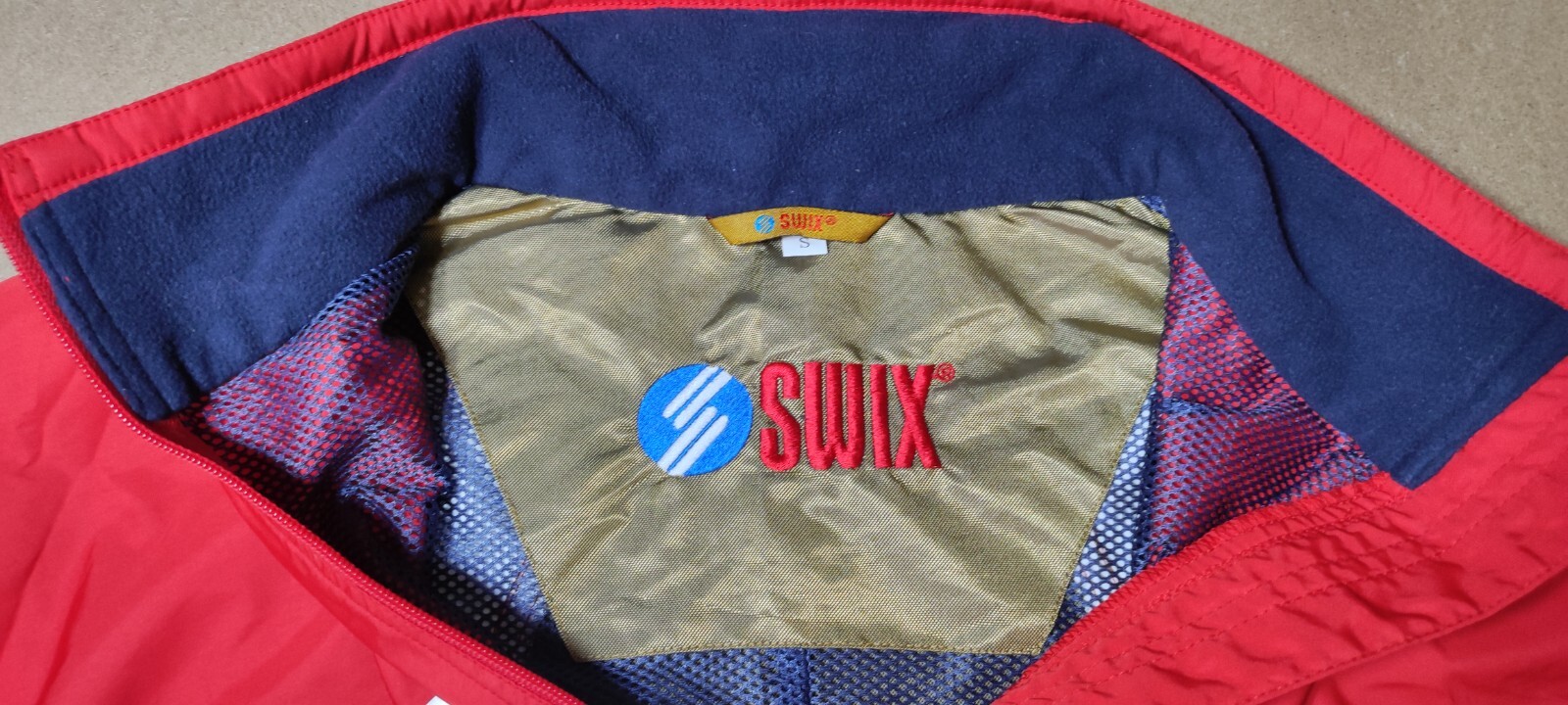 NEW Vintage Swix Red Ski Jacket Size S Cross Country Biathlon Telenor ...