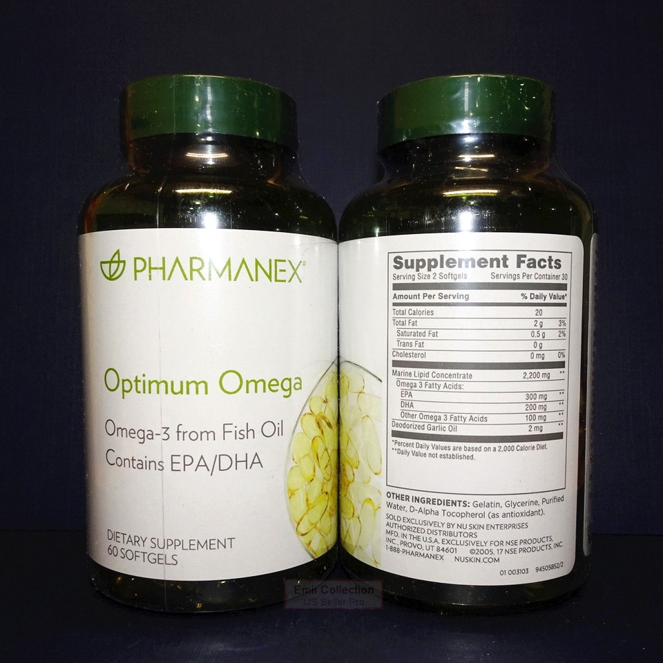 Nu Skin Nuskin Pharmanex Optimum Omega Omega-3 60 Softgels Sealed | eBay