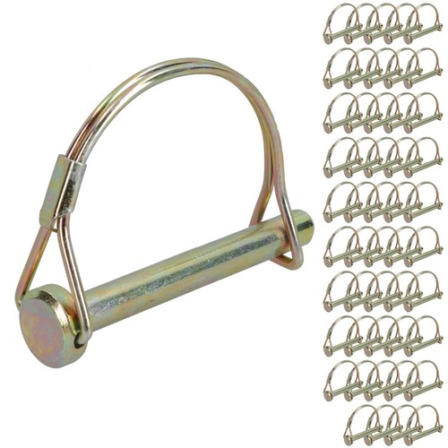 Heavy Duty PTO Power Take Off Pins Shaft Locking Fastener 8mm x 58mm ...