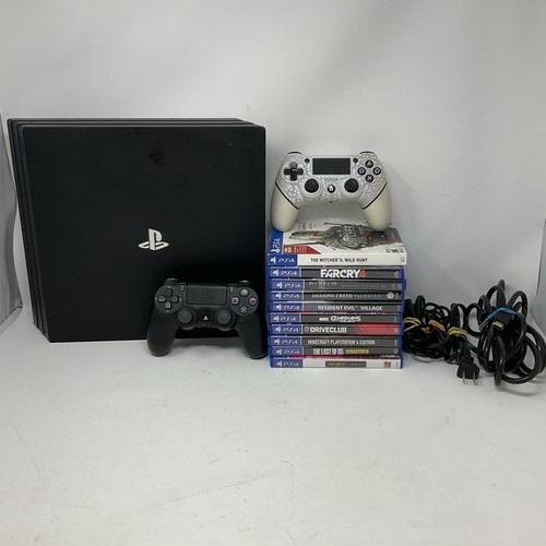 Sony PlayStation 4 Pro Bundle 2TB Bundle!PS4 2 Controllers - 10 Games ...