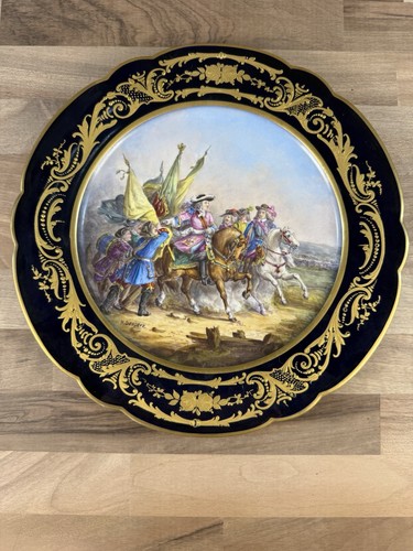 Antique Sevres Style Porcelain Cabinet Plate Signed H. Desprez ...