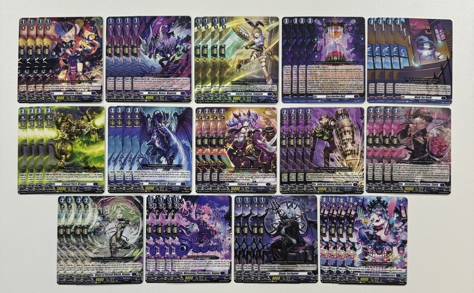CARDFIGHT VANGUARD DZ-BT03 DARK STATES PLAYSET SACRIFICE GLASS FORCALOR ...