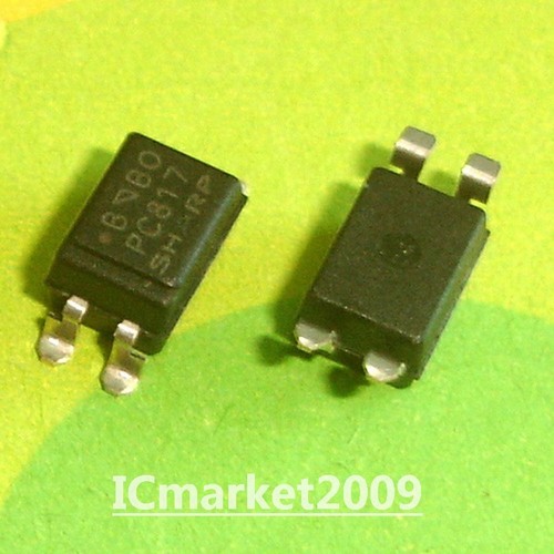 50 PCS PC817B SMD-4 PC817 High Density Mounting Type Photocoupler Chip ...