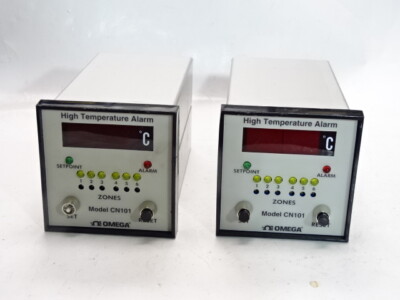 High Temperature Alarm Omega CN101 - Digital Temperature Meter LOT OF 2 ...