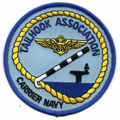NAVY TAILHOOK ASSOCIATION PILOT WINGS CARRIER BLUE EMBROIDERED JACKET ...