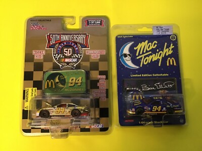 1998 NASCAR 50th Anniversary Gold #94 Bill Elliott 1:64 Car + 97 Mac ...