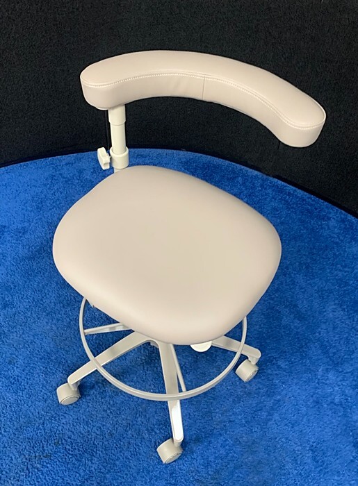 ADEC 1626 Dental Assistant Stool w/ Contoured Seat Base - New Vinyl ...