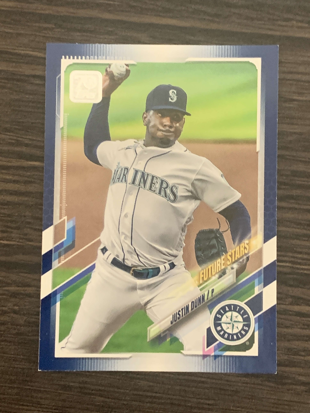 2021 Topps Series 1 Justin Dunn Future Stars Blue Border #215 Mariners ...
