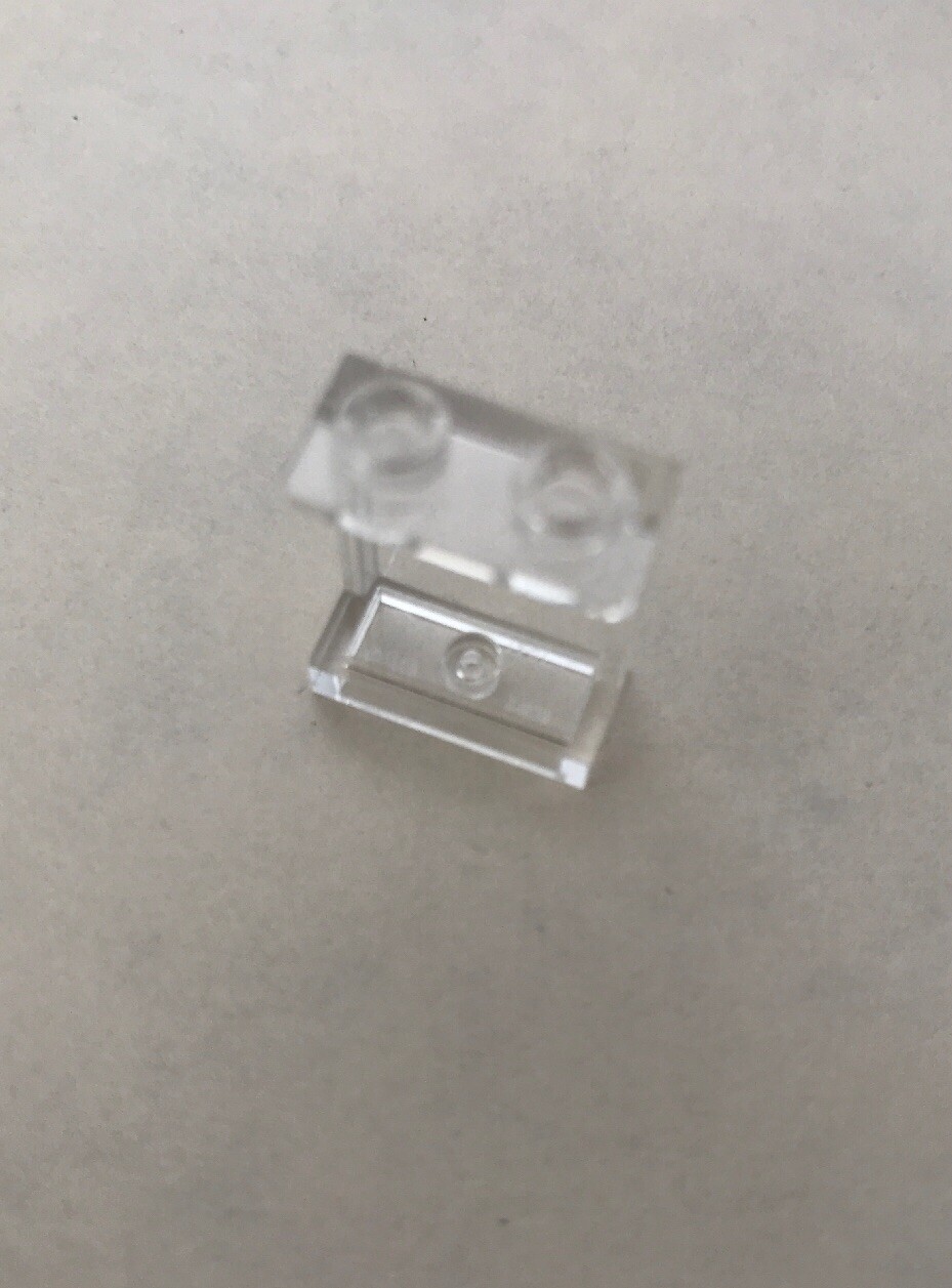 LEGO Bricks Wall Element 1x2x2 "Studs" Clear Transparent | eBay