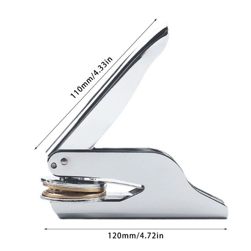 Steel Embosser Stamp Embossing Seal Stamp for Certificate Seal Labels ...