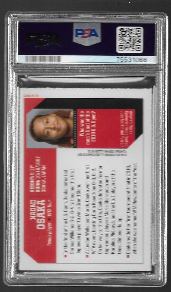 PSA '3' 2018 SI Kids NAOMI OSAKA Rookie Card,Women/Girls Tennis WTA ...