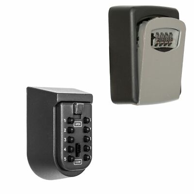 OUTDOOR HIGH SECURITY WALL MOUNTED KEY SAFE BOX SECURE LOCK COMBINATION ...