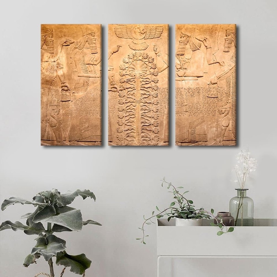 Ancient Sumerian Wall Art Sumerian Stone Carving with Cuneiform ...