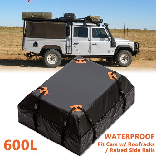 600L For Land Rover Defender Travel Roof Rack Box Storage Cargo Luggage ...