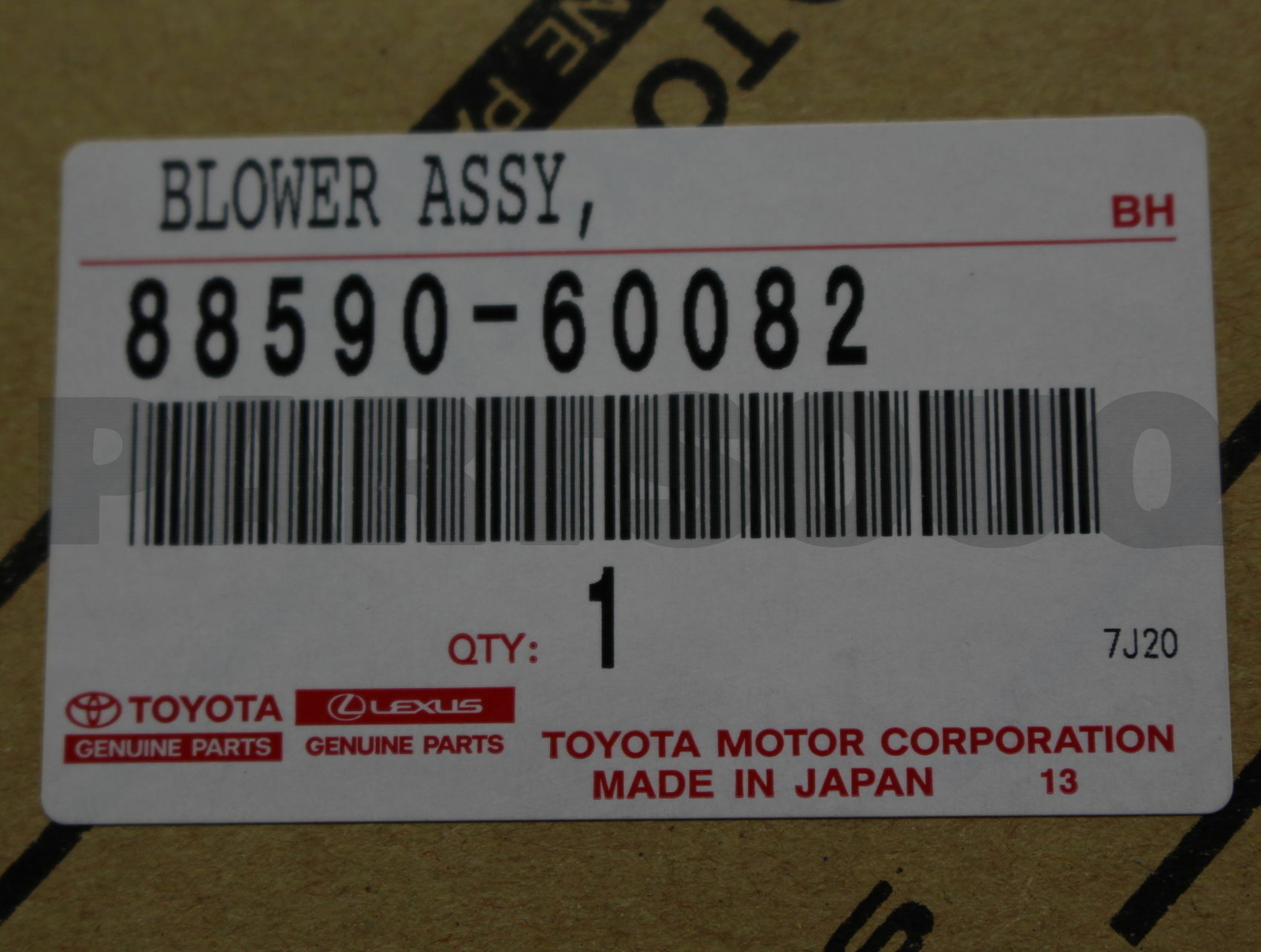 8859060082 Genuine Toyota BLOWER ASSY 88590-60082 | eBay