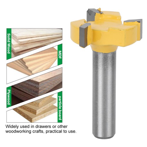 3-Blade T Slot 8mm Shank Router Bit Cutter Tool Accessories(8mm Shank ...
