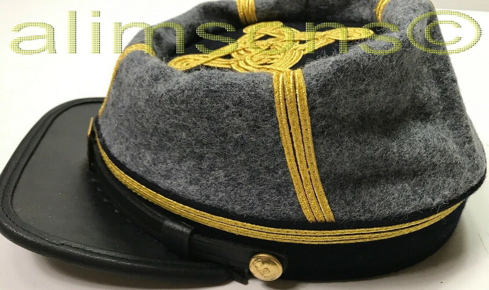 CIVIL WAR CONFEDERATE CSA COLONEL MAJOR INFANTRY OFFICER KEPI CAP - ALL ...