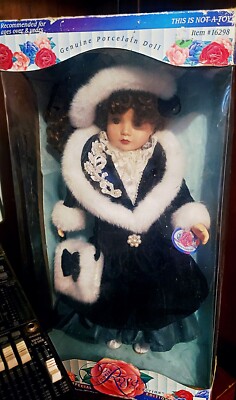 Vintage Victorian Rose Collection Porcelain Doll, Brass-Key | eBay