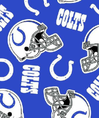 Indianapolis Colts Solid AFC South Fleece Fabric | eBay