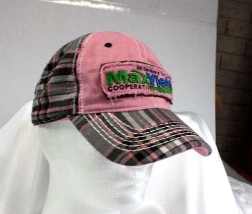 MAXYIELD Embroidered Vintage Style Distressed Baseball Cap Pink Hat | eBay