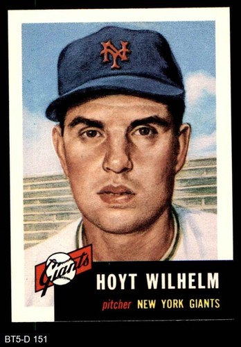 1953 Topps Archives / Reprint #151 Hoyt Wilhelm Giants HOF 8 - NM/MT | eBay