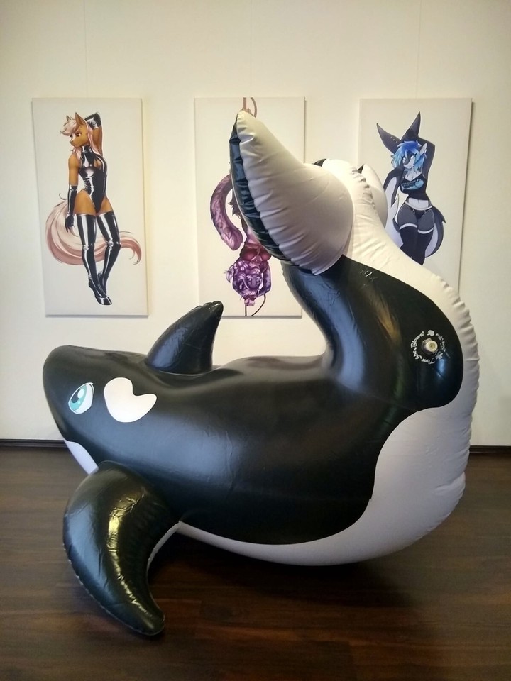 Big ***GIANT*** Inflatable **JUMBO** Whale 7+ feet (2M) long Big ...
