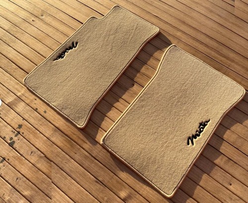 For Mazda miata Velour Floor Mats Carpet Tan beige Back mx 5 letters ...