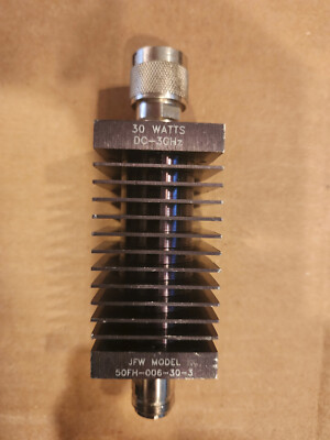 JFW 50FH-006-30-3 30W DC-3GHz 6dB Type N High Power Attenuator Unit #12 ...
