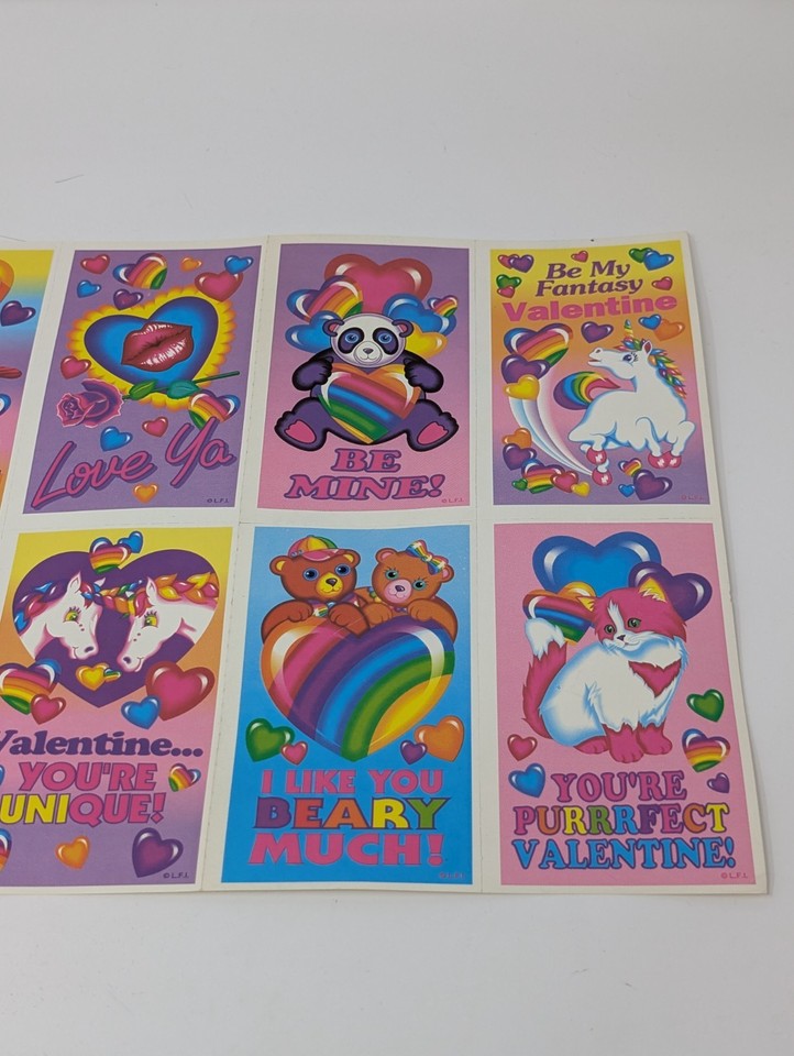 Lot of 13 Vintage Lisa Frank Valentines Cards Cats Birds Dolphins ...